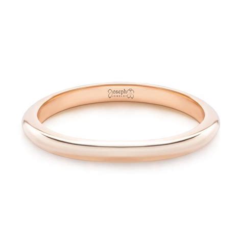 14k Rose Gold Classic Wedding Ring 107290 Seattle Bellevue Joseph
