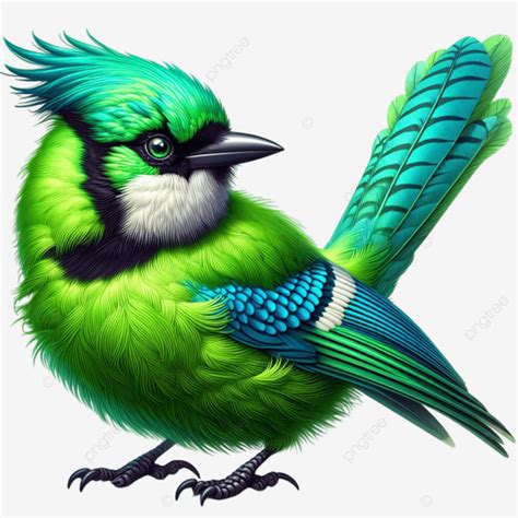 Style Green Bird White Background Green Bird White Background Bird