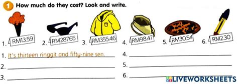 Getting Around Ringgit Worksheet Live Worksheets