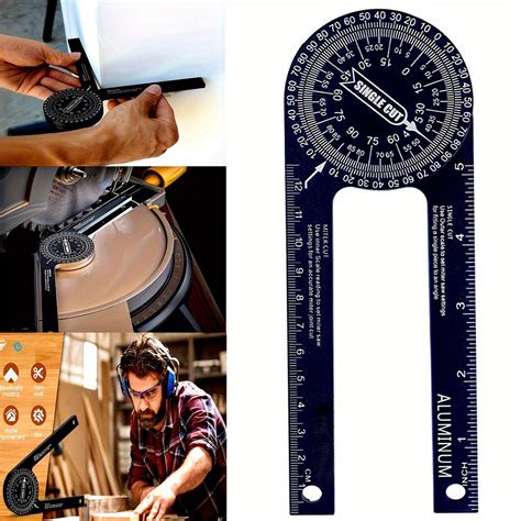 Aluminum Miter Saw Protractor 7 Inch Rust Proof Angle Finder Craze