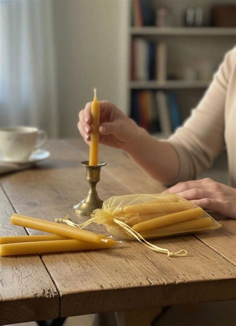 Beeswax Chime Candles Set Of 12 Or 24 Ritual Spell Candles Etsy