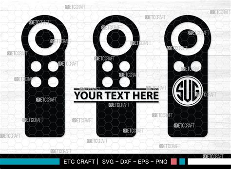 remote control monogram remote control silhouette remote svg tv