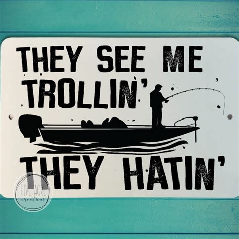 Funny Fishing Signs Etsy