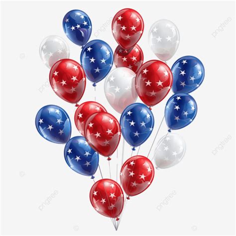 4th Of July Balloons 4th Of July Balloons Independence Day Png