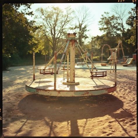 Free Vintage Playground Memories Image Playground Vintage Merry Go