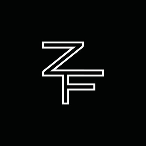 Zf Logo Monogram With Line Style Design Template 16576020 Vector Art At