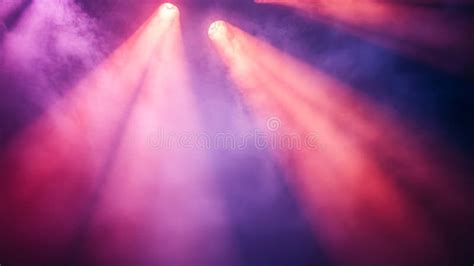 Dynamic Stage Lighting With Pink And Purple Hues Stock Illustration