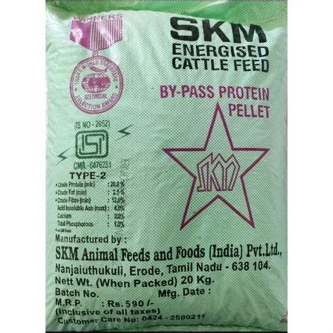Pellets 20kg Skm Energised Cattle Feed By Pass Protein Pellet 4 Mm