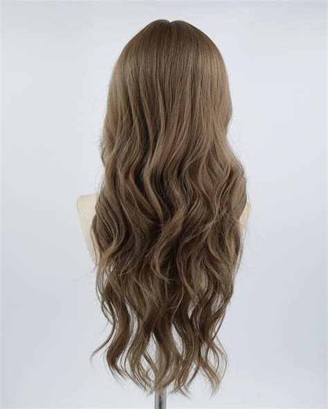 Light Brown Long Wavy Synthetic Wig Hw249 Weekendwigs