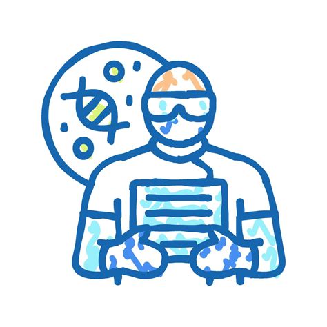Biomedical Engineer Worker Icon Doodle Illustration 62462317 Vector Art At Vecteezy