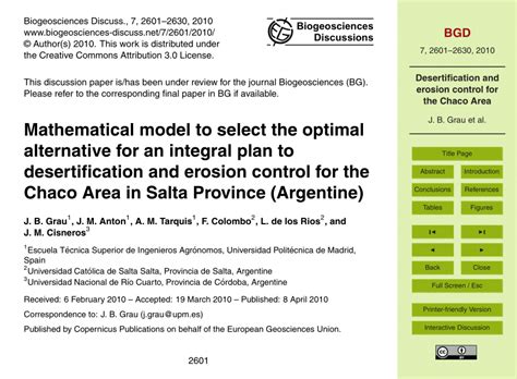 Pdf Mathematical Model To Select The Optimal Alternative For An