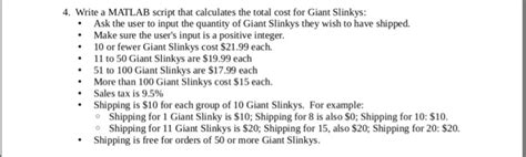 Solved Write A MATLAB Script That Calculates The Total Chegg