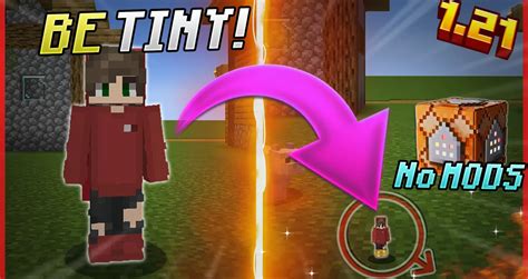 How To Become Tiny In Minecraft 121 One Command Without Mods