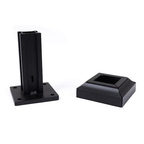 Deckorators Satin Black Aluminum Privacy Screen Panel Hardware Kit In