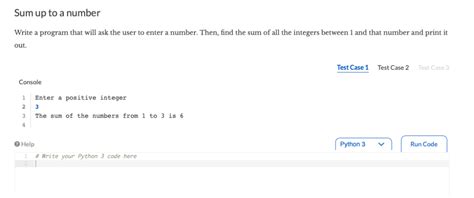 Solved Sum Up To A Number Write A Program That Will Ask The Chegg Com