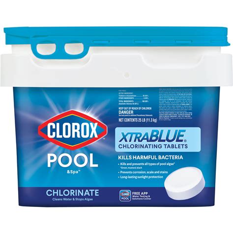 Clorox Poolandspa Xtrablue 3 Chlorinating Tablets For Swimming Pools