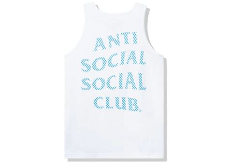 Anti Social Social Club Goodbye Summer Tank Tank White Mens Fw20 Us