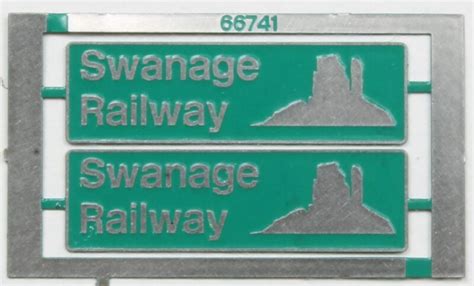 66741 Swanage Railway Etched Nameplate N Gauge Gbrf Rainbow Railways