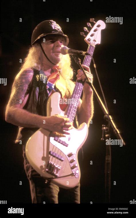Bassist Leon Wilkeson Of The Southern Rock Band Lynyrd Skynyrd Is Shown