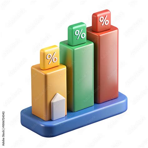 3d Bar Graph Vector Illustration Of Voter Turnout Percentages Over Election Cycles Color Coded