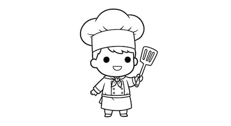 이탈리아 요리사 색칠 페이지