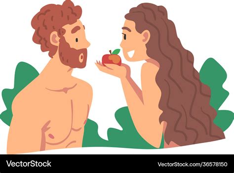 Adam Giving Eve Forbidden Fruit