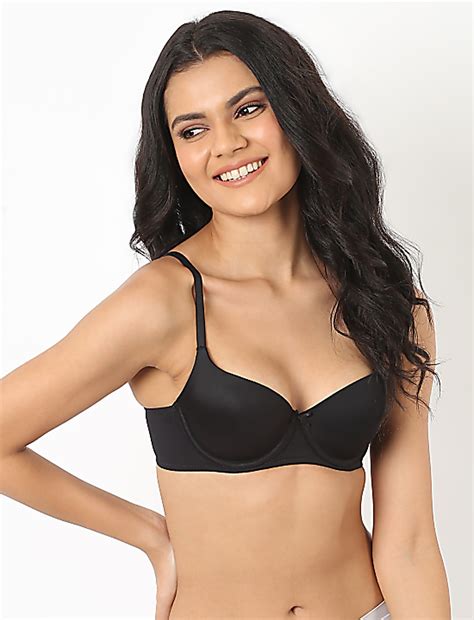 Buy Polyamide Mix Plain Regular Fit Bra At Marks And Spencer