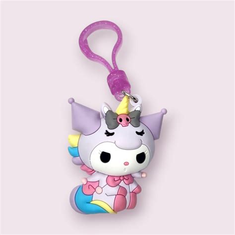 Kuromi Unicorn Clip Keychain Tailwind Treasures
