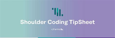 Pd Spotlight Shoulder Coding Tipsheet Canadian Health Information Management Association