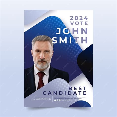 Free Vector Gradient Election Poster Postertemplate