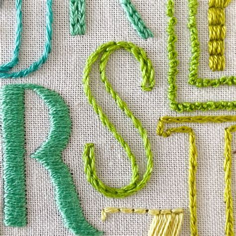 Best Embroidery Stitches For Script Lettering Embroidery Words