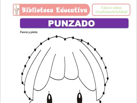 Punzado Para Nivel Inicial De Cinco Años Biblioteca Educativa