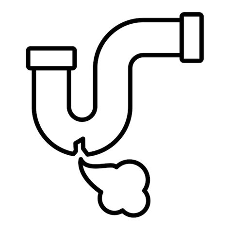 Icône De Fuite De Gaz Vecteur Premium