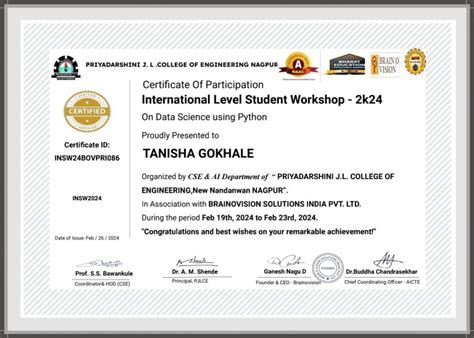 Tanisha Gokhale On Linkedin Datascience Python International Workshop