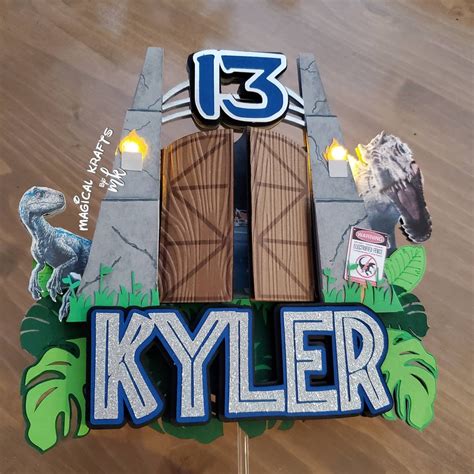 Jurassic World Cake Topper Magicalkraftsbymk