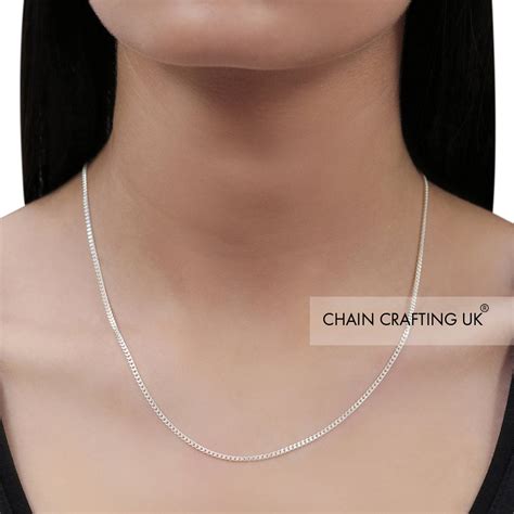 925 Sterling Silver Curb 2mm Chain Necklace 16 18 20 22 24 26 28 30