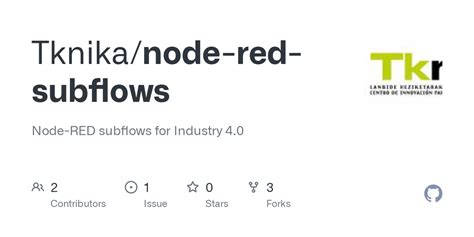 Github Tknikanode Red Subflows Node Red Subflows For Industry 40
