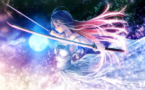 Anime Girl With Katana Wallpapers Top Free Anime Girl With Katana