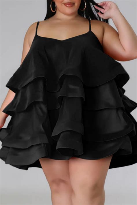 Wholesale Black Sexy Casual Solid Patchwork Backless Spaghetti Strap