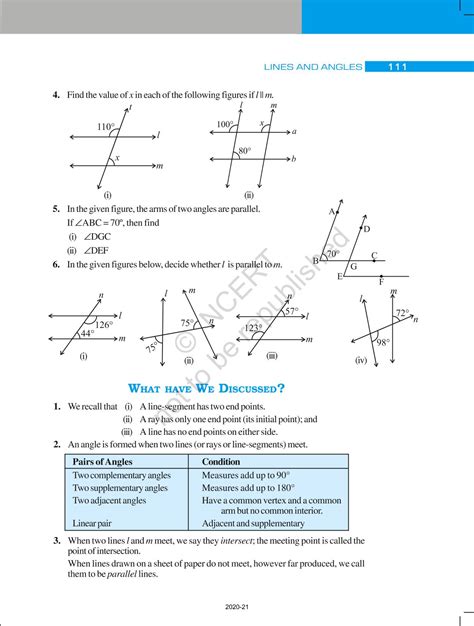 Lines And Angles Ncert Book Of Class 7 Mathematics