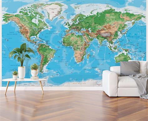 World Classroom Map Murals