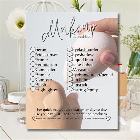 Ultimate Makeup Checklist For Beginners And Pros Essential Beauty