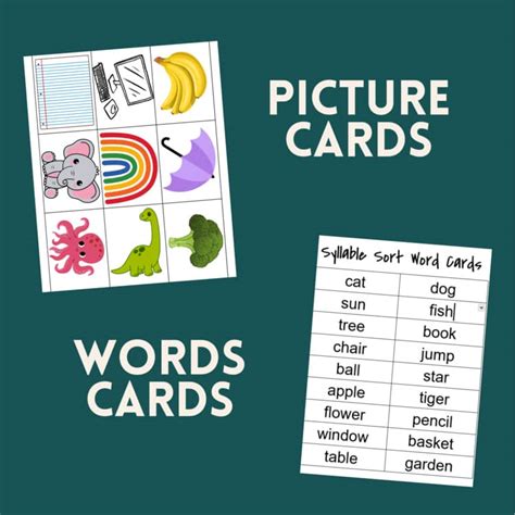 Syllable Counting Smash Ela Syllable Sorting Mats For Kindergarten And