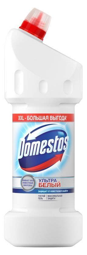 Domestos Чистящее средство для ванной и туалета Ультра белый, 1500 мл ...