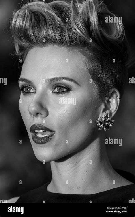 Scarlett Johansson Black And White Hair