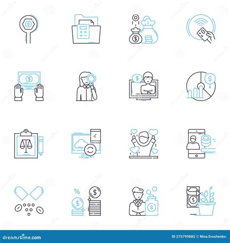 Active Listening Linear Icons Set Empathy Concentration Open