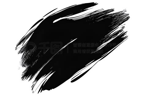 黑色笔触ai数字艺术 Brush Stroke水墨风简约抽象黑色笔触强烈对比插画 Ai平面元素免费下载png格式4032像素编号