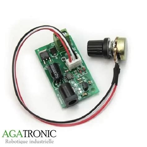Variateur De Vitesse 80w 3a Pwm Pour Moteur Dc