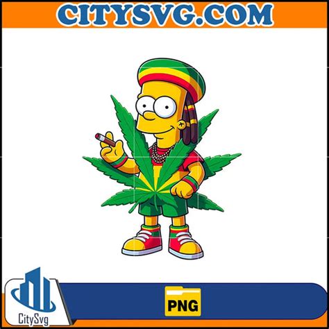 Cartoon Bart Simpson Png High Quality Cartoon Rasta Digital Designs