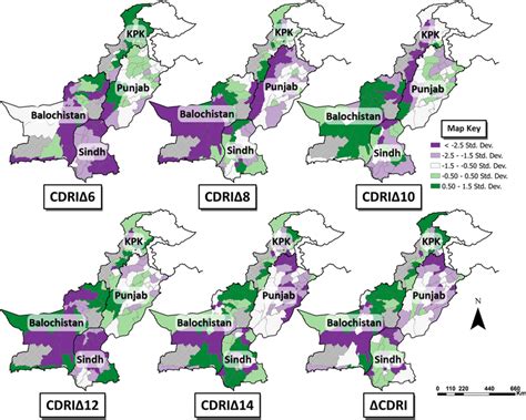 Distribution Of Spatialtemporal Trends And Patterns In Cdri In